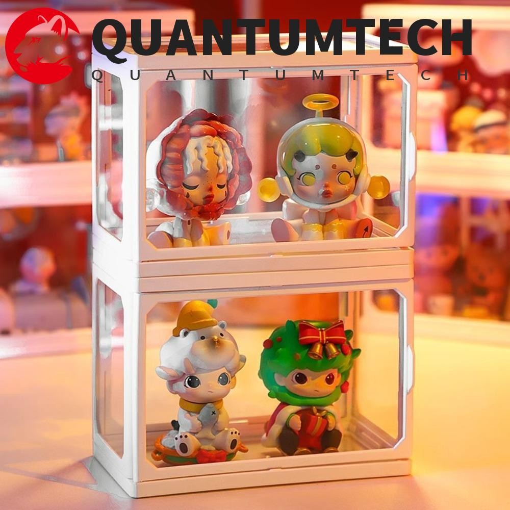 QUANTUMTECH Labubu ตัวเลขตุ๊กตากล่องแสดง, การ์ตูน Labubu Dimoo ตุ๊กตา ...