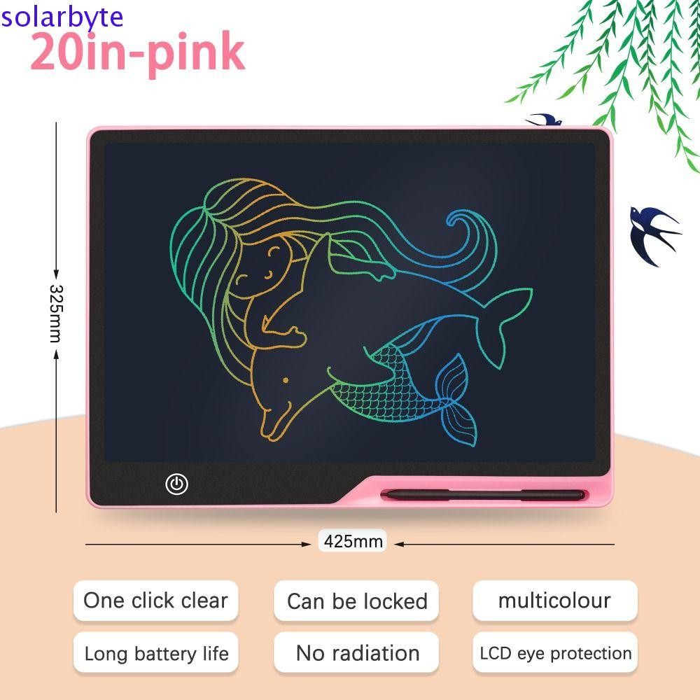SOLARBYTE กระดานเขียนอิเล็กทรอนิกส์,การเขียนข้อความแท็บเล็ตการวาดภาพ LCD,เครื่องมือการเรียนรู้ ...