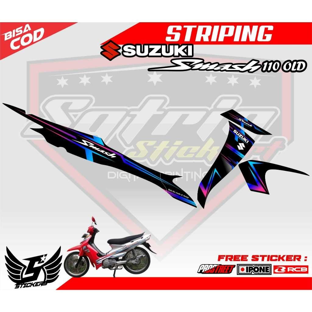 SUZUKI SMASH 110 OLD MOTORCYCLE VARIATION STRIPING / SMASH 110 OLD ...