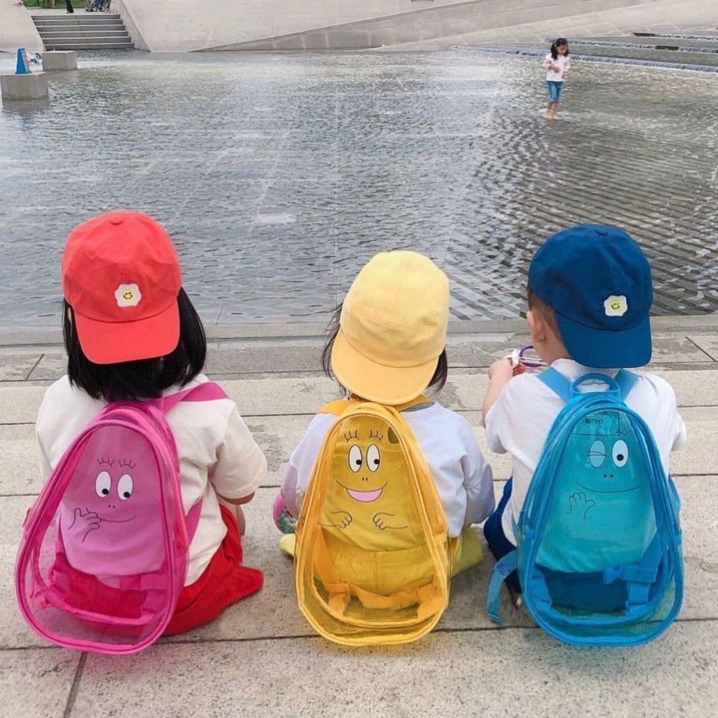 กระเป๋าเป้ PVC สไตล์ Baba Papa สำหรับวันหยุดฤดูร้อน ของขบเคี้ยวและของ ...