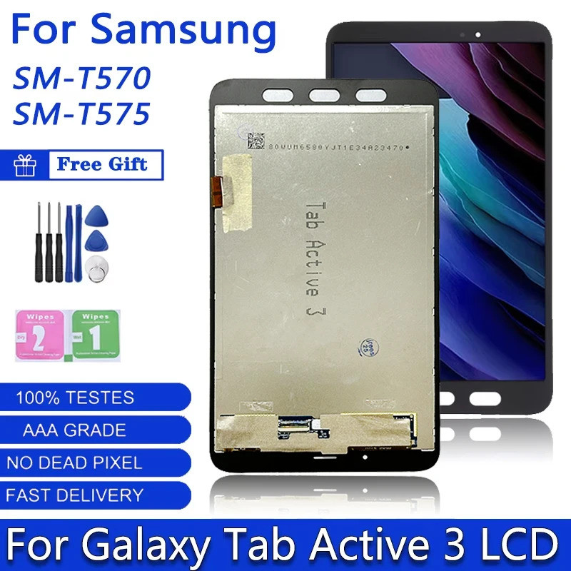 จอ LCD ขนาด 8''0 นิ้ว SM-T570 SM-T575 สำหรับ Samsung Tab Active 3 รุ่นที่ 3 T570 T575 จอแสดงผล ...