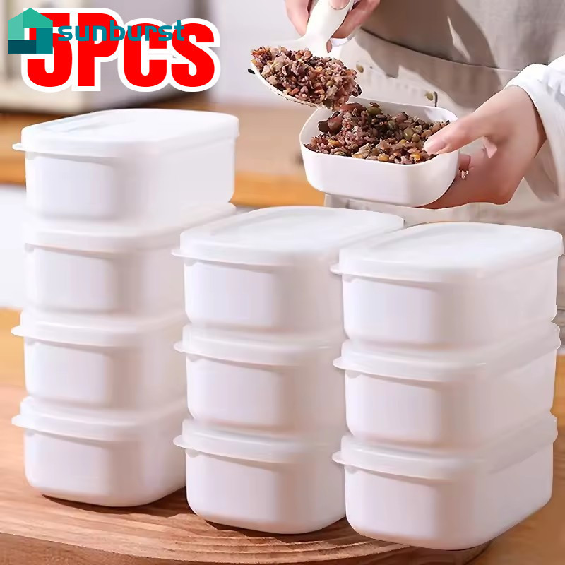 [HGB] 1/3/5 ชิ้นไมโครเวฟ-ปลอดภัยเมล็ดข้าวภาชนะเก็บ | PP Freezer-Safe ...