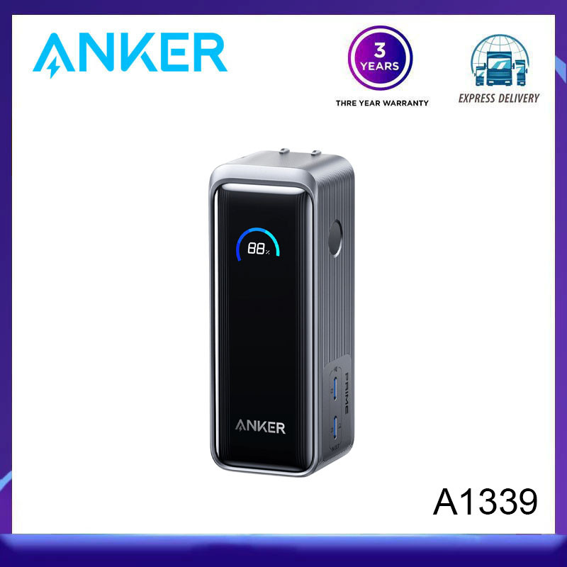 Anker A1339 Prime Power Bank 9600mAh ชุดแบตเตอรี่พร้อมเอาต์พุต 65W ...