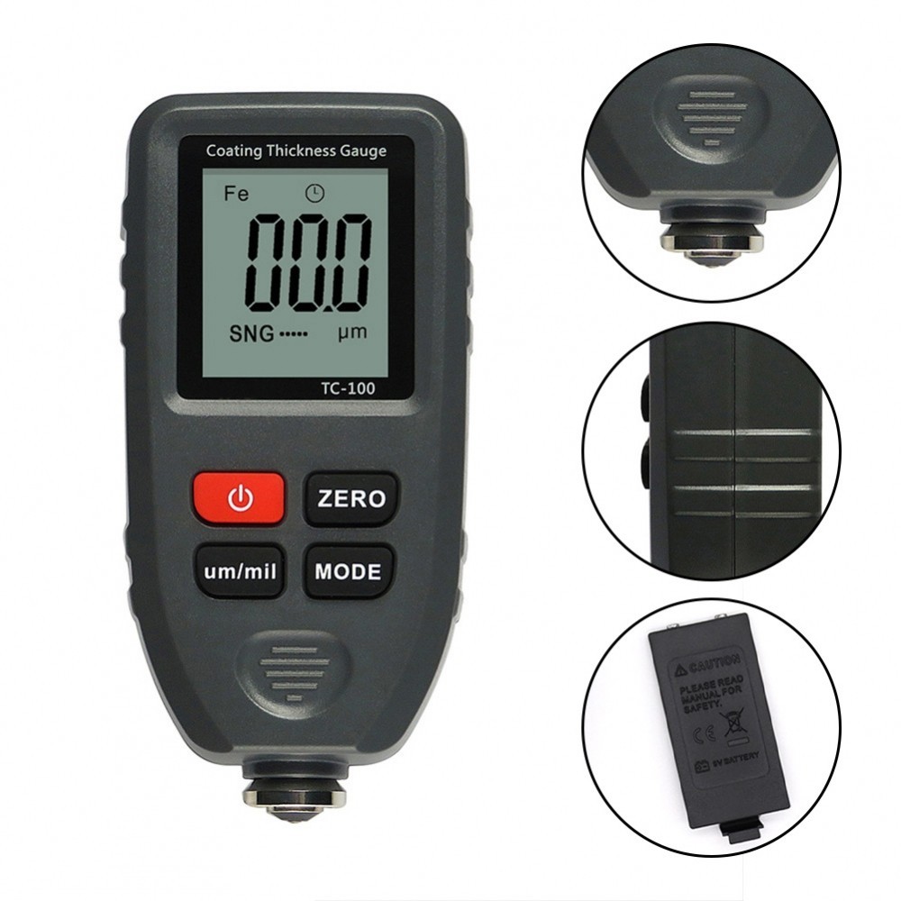 Portable Paint Thickness Meter for Checking Coatings on Vehicles and ...