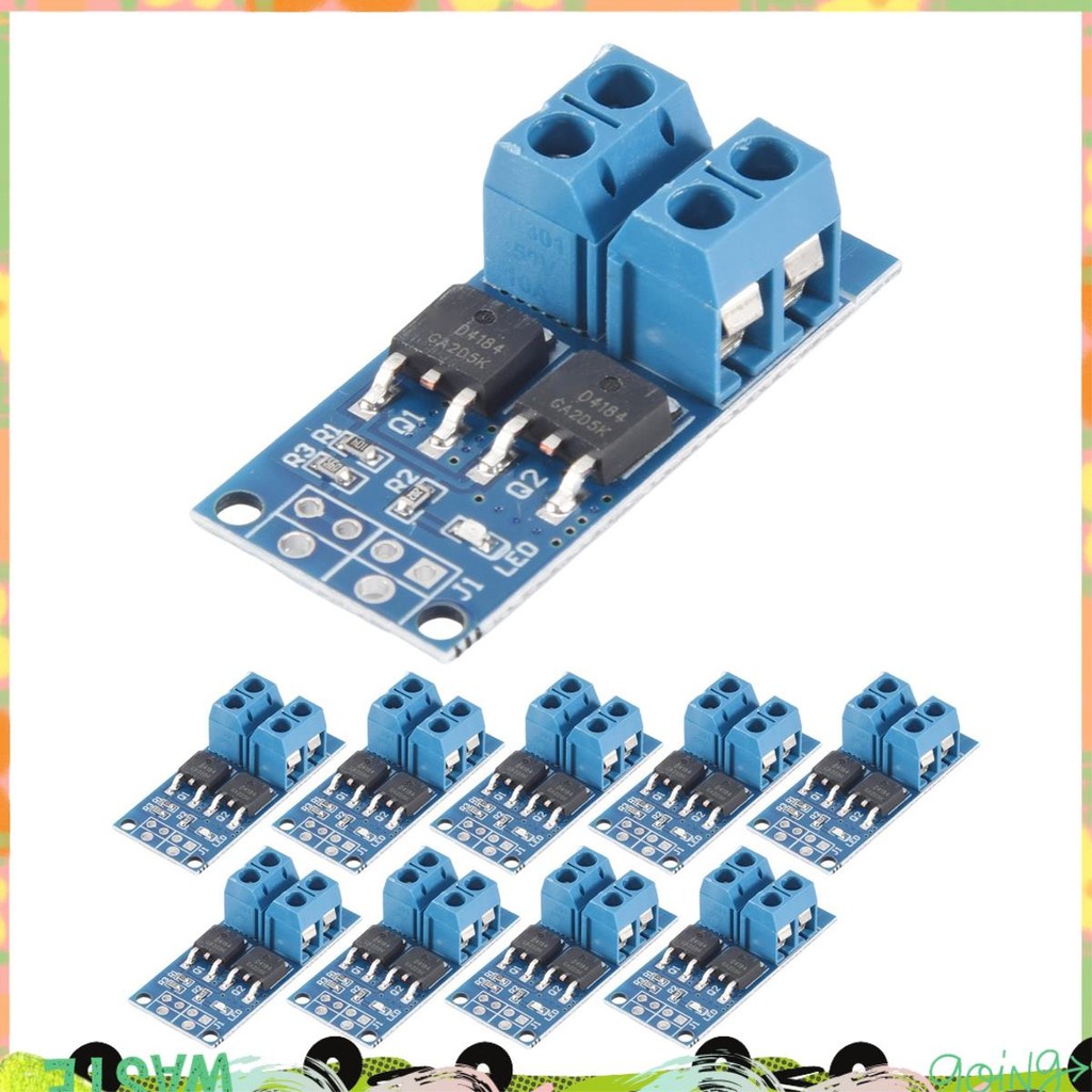 Super 10PCS DC 5V-36V 15A (Max 30A) MOSFET MOSFET FET Trigger Switch ...
