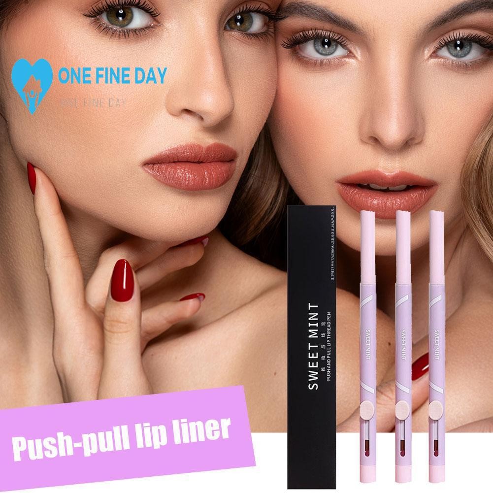 Push-pull Lip Liner สีนู้ด Natural Double Head Lipliner B3 | Shopee ...