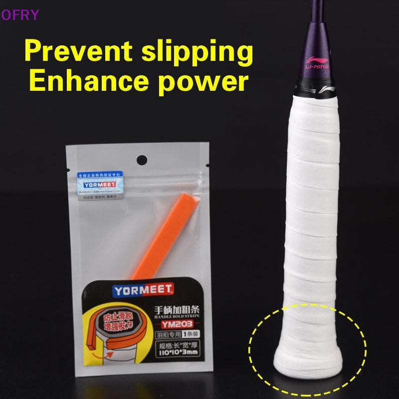 ของไม้แบดมินตัน Handle Grip Enhancer เทปจับหนาสําหรับไม้เทนนิส Anti ...