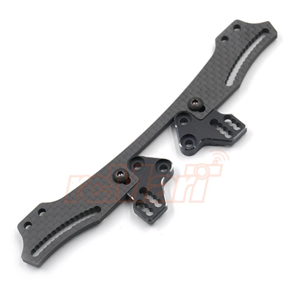 Yeah racing YKYD-029BK ADJUSTABLE REAR SHOCK TOWER SET FOR YOKOMO YD2S ...