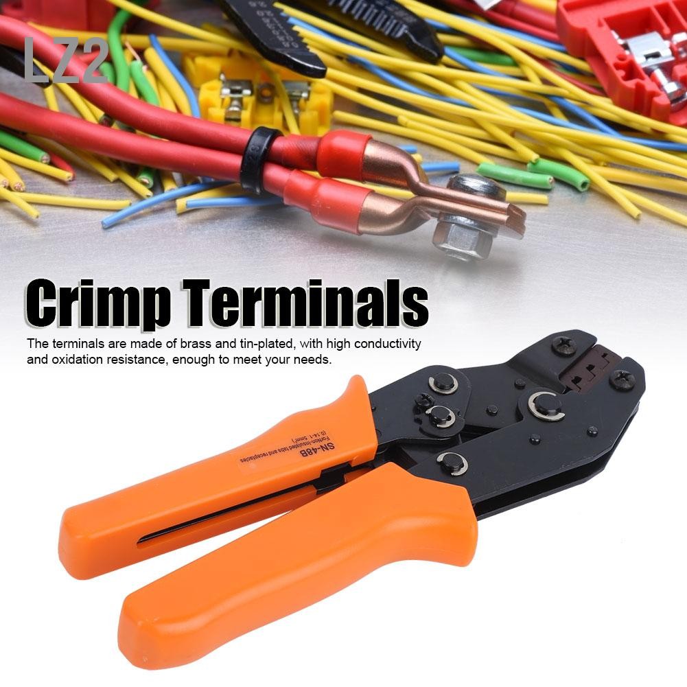 LZ2 SN‑48B Cold Press Clamp Terminal Crimp Plier Male Female Spade Kit ...