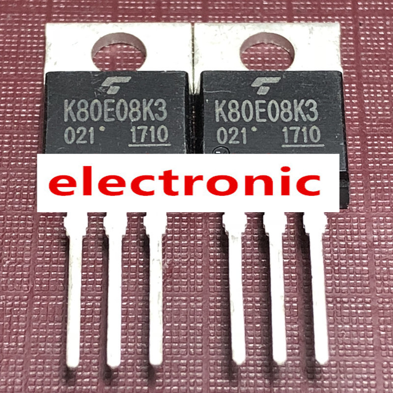 ((1 ชิ้น) ชิ้นส่วนอิเล็กทรอนิกส์ K80E08K3 TK80E08K3 Ready Stock TO-220 MOS Field Effect Tube ...