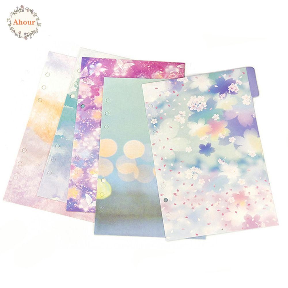 AHOUR Notebook Divider Index Personal Diary Planner Book Binder ...