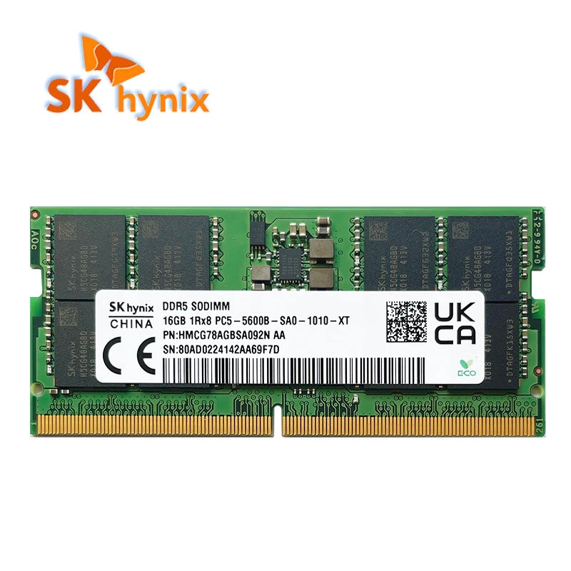 SK hynix DDR5 16GB 5600MHz RAM 1Rx8 PC5 - 5600B Laptopk Memory SODIMM ...