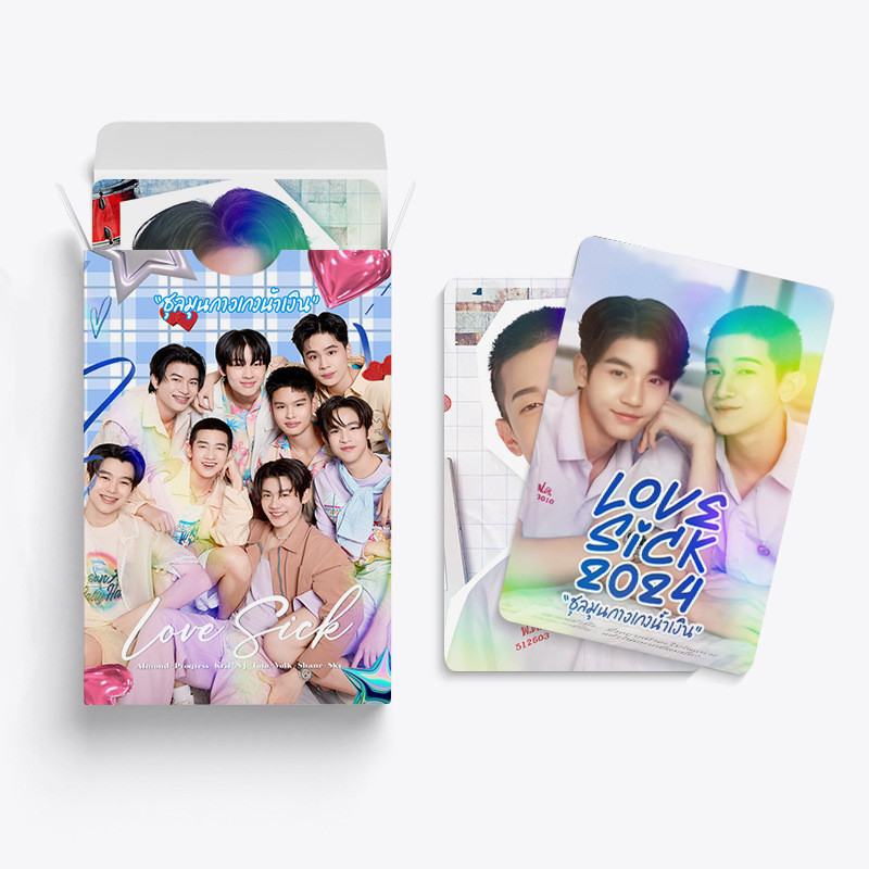 55-60 ชิ้น Love Sick 2024 Holographic การ์ด Lomo Almond Progress Phun ...