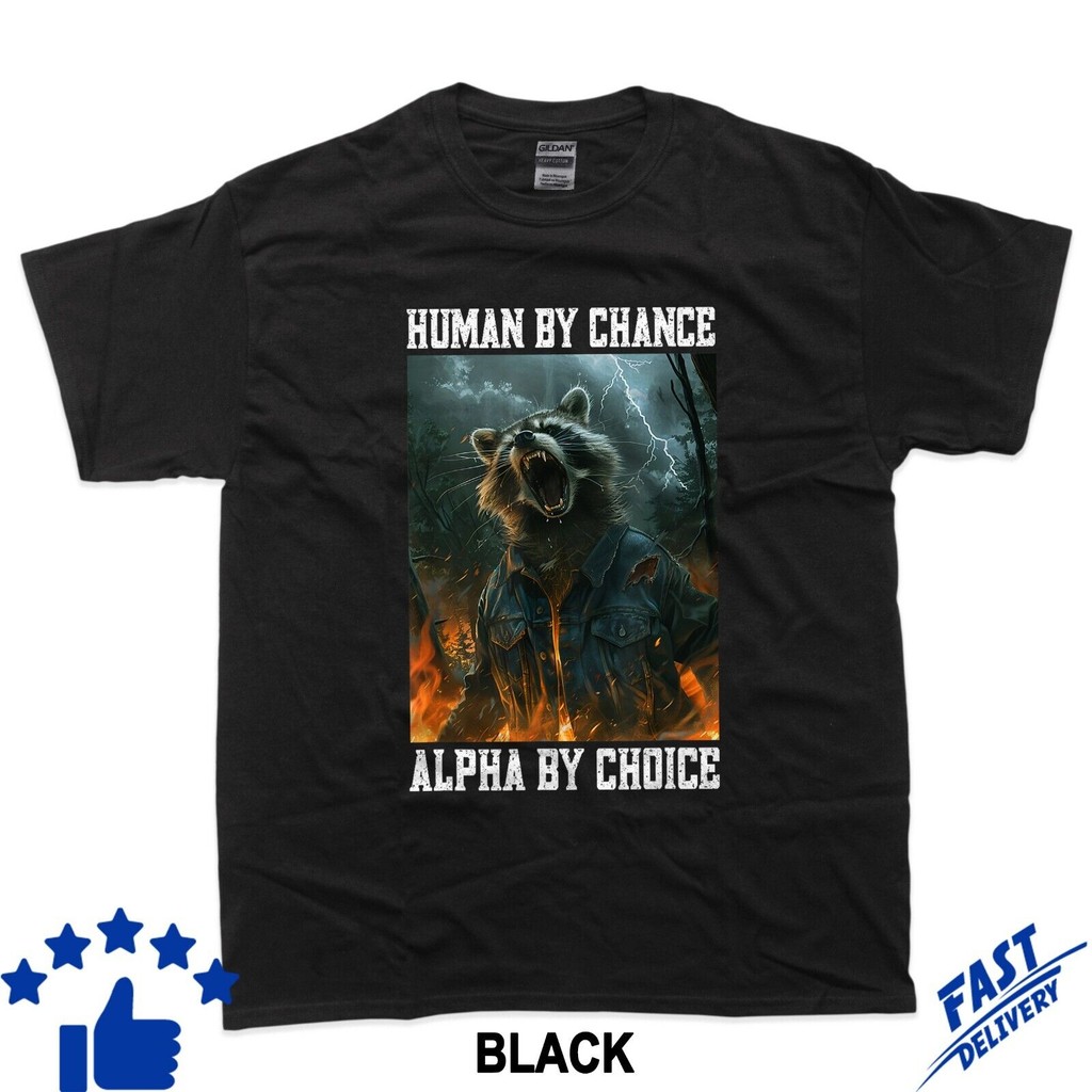 เสื้อยืด Cringy Alpha Wolf ล้อเลียน Cringe ตลก Alpha Raccoon | Shopee ...