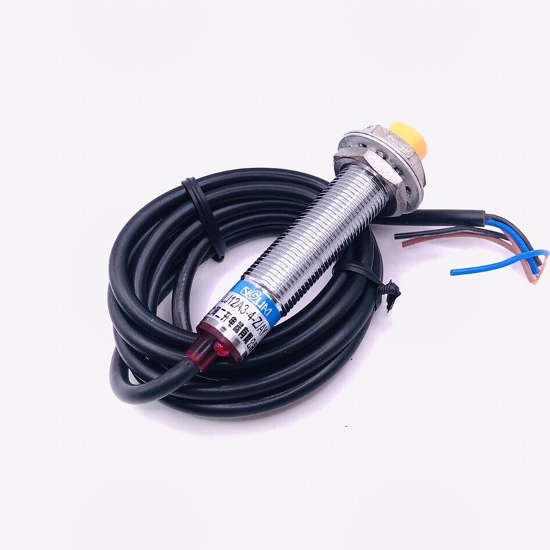 LJ12A3-4-Z/AY Proximity Sensor Switch เซนเซอร์ตรวจจับโลหะ ขนาดเกลียว 12mm PNP NC ระยะตรวจจับ 4mm ...