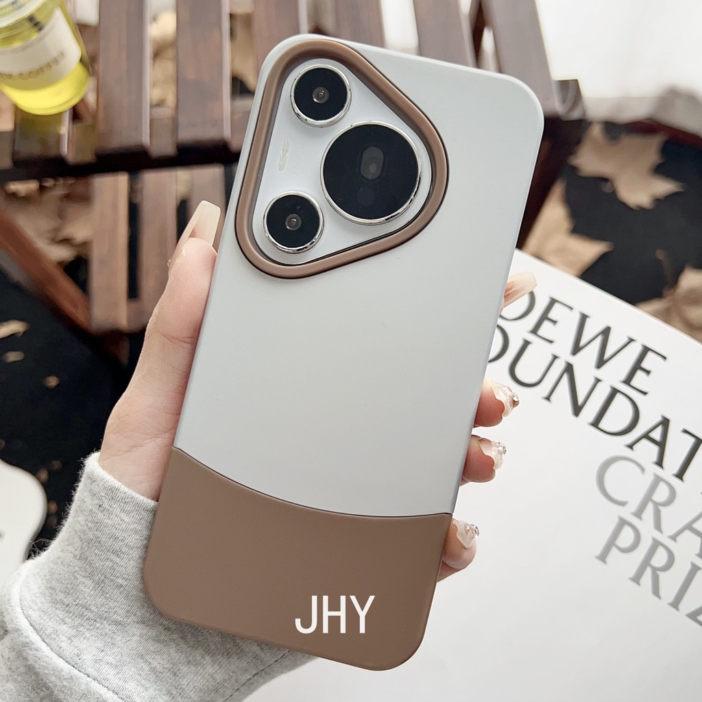 2-in-1 สีการปิดกั้น Splicing เคสโทรศัพท์สําหรับ HUAWEI Pura 70 P70 Mate 60 70 60pro 70pro PRO ...