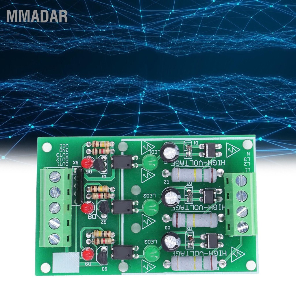 MMADAR Optocoupler Isolation Module 3 Channel Photoelectric Isolated ...