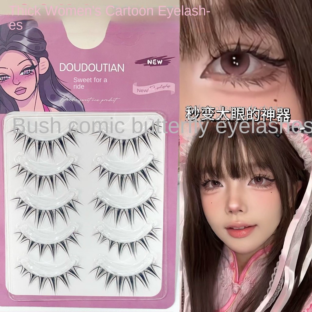 Thai Curling Fashion Eyelashes One Piece European and American Korean ...