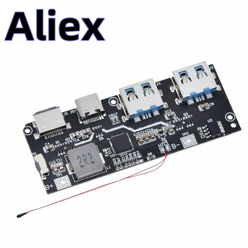 1/5PCS QC4.0 QC3.0 LED Dual USB 5V 4.5A 22.5W Micro/Type-C USB Mobile ...