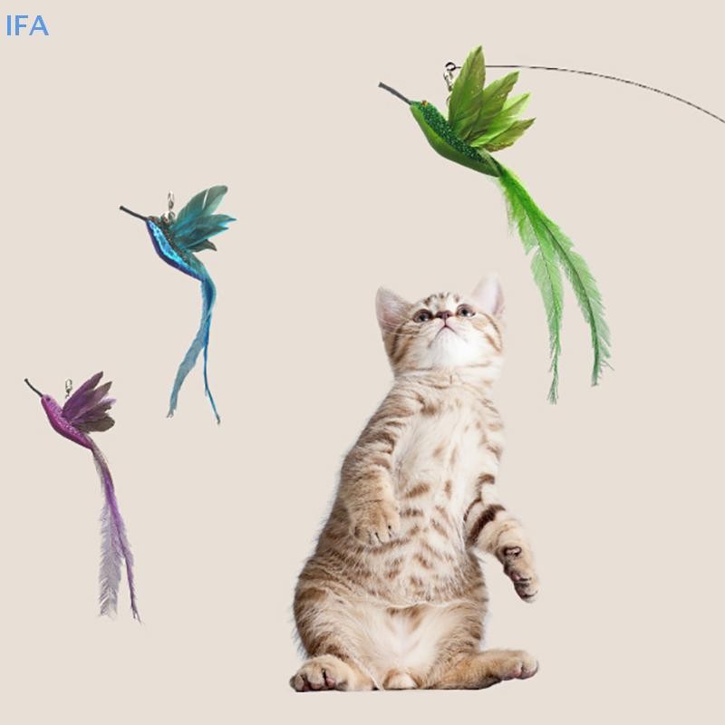 IFA Cat Catcher Head Feather Bird เปลี่ยนหัวจําลองนกของเล่นแมวลูกแมว ...