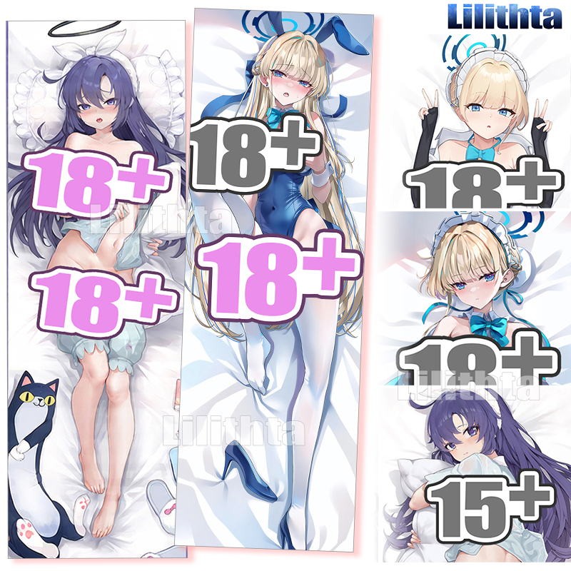 Dakimakura ปลอกหมอน Blue Archive Toki Asakiba และ Hayase Yuuka Body-pillow Cover Custom Made ...