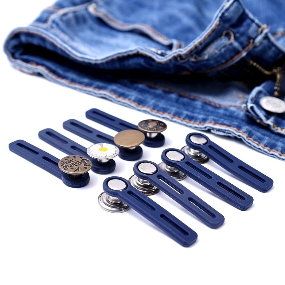 JEANS ENLARGEMENT BUTTONS 2 HOLES ADJUSTABLE METALLIC JEANS DOUBLE ...