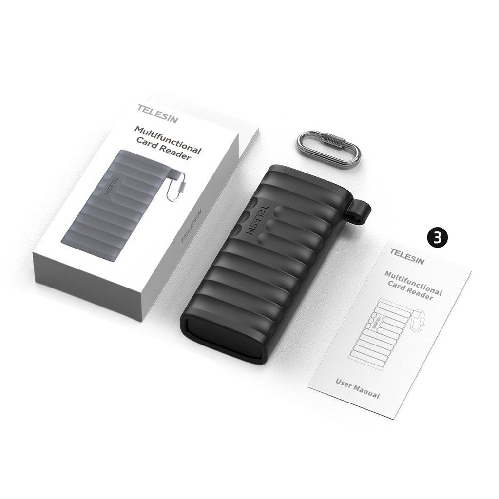 TELESIN S6-MCR-01 2-in-1 Multifunctional Memory Card Reader กล่องเก็บ ...