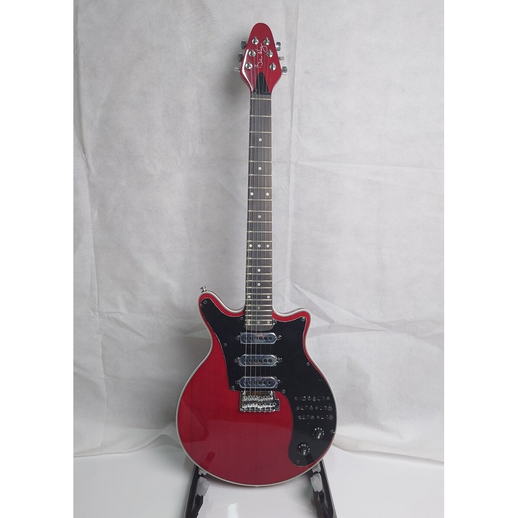 Brian May Clear Red Guitar 24 Frets 3 Burns Tri-Sonic pickups กีตาร์มือ ...