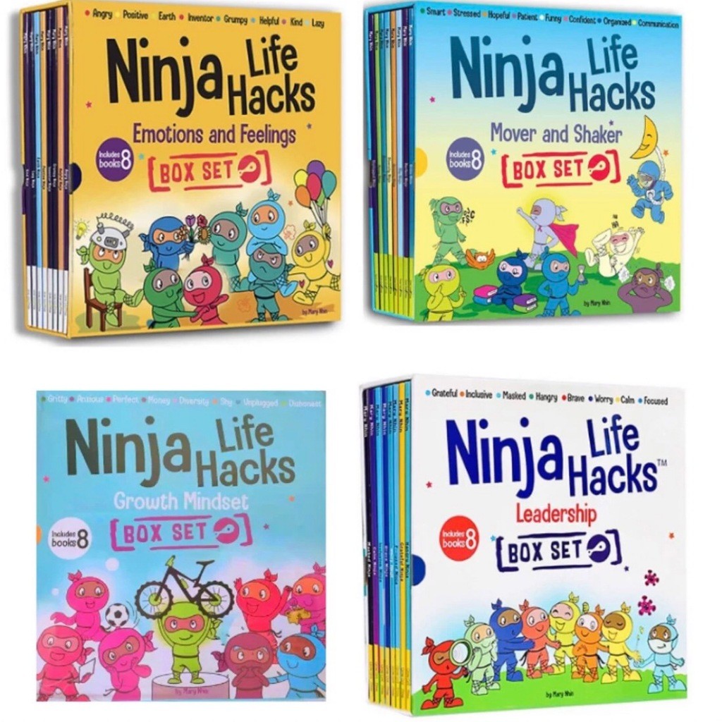 Ninja Life Hacks ฺBox Set Set ละ 8 เล่ม หนังสือหัดอ่าน คิดเชิงบวก EQ ...