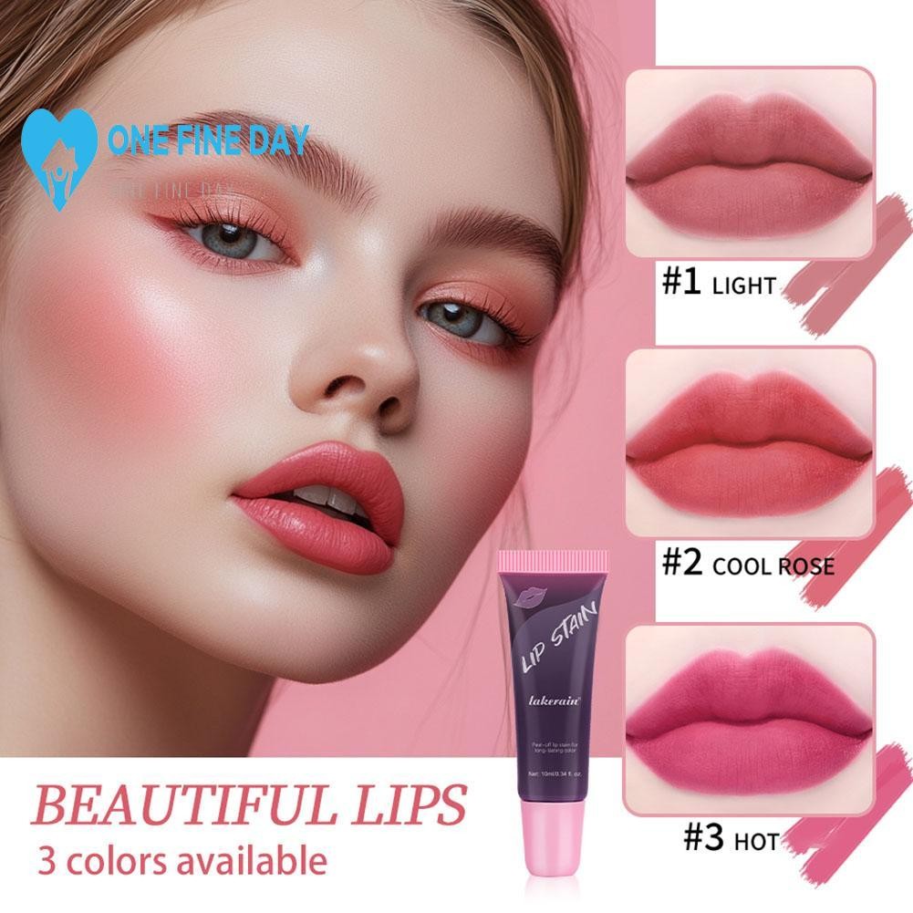 Velvet Matte Lip Stain Peel Off Kit ชุดกันน้ําติดทนนาน Proof Tint Lip ...