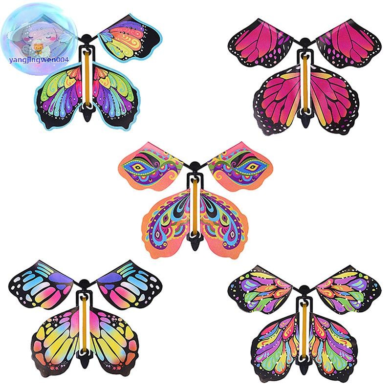 Yangwen 10x Magic Wind Up Flying Butterfly Powered Magic Fairy Flying ...