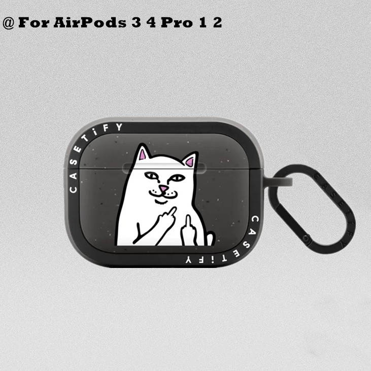 Caseti Lord Nermal Cat สําหรับ AirPods 3 4 Pro 1 2 AirPods4 หูฟังบลูทูธ ...