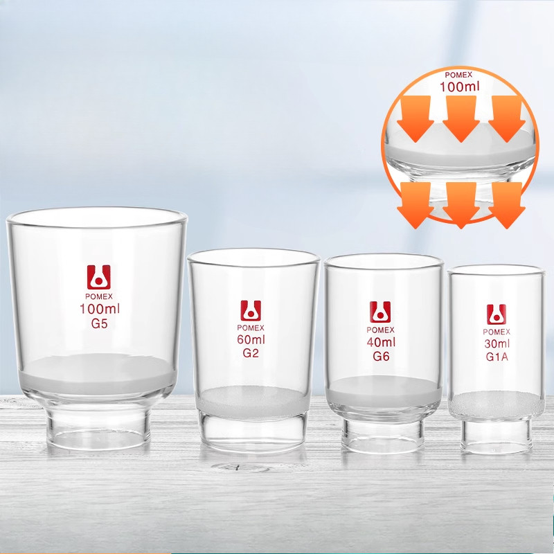 Glass Sand Core Crucible Drop Melting Crucible Filter 30ml/40ml/50ml ...