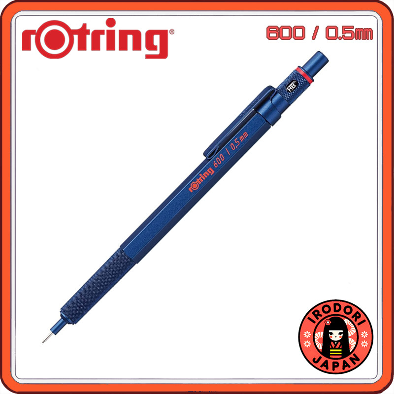 rOtring 600 Iron Blue Mechanical Pencil 0.5mm Knock Type 2119971 ...