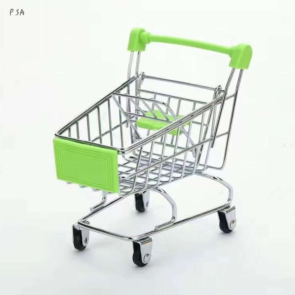 Kids Shopping Cart Mini Trolley Play Toys พร้อมกรอบโลหะที่ทนทานและที่ ...