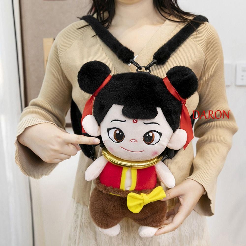 DARON Nezha Plush กระเป๋านักเรียน,อะนิเมะ Plushie ปรับ Plush Nezha ...