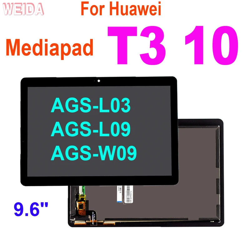 จอ LCD ขนาด 9.6 นิ้วใหม่สำหรับ Huawei Mediapad T3 10 AGS-L03 AGS-L09 AGS-W09 T3 จอแสดงผล LCD ...