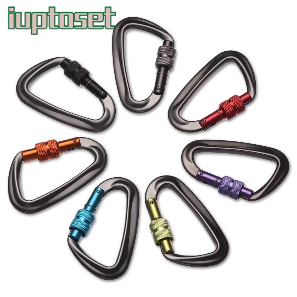 IUPTOSET Climbing Carabiner 12KN 7075 เครื่องมือกลางแจ้งอุปกรณ์ปีนเขา ...