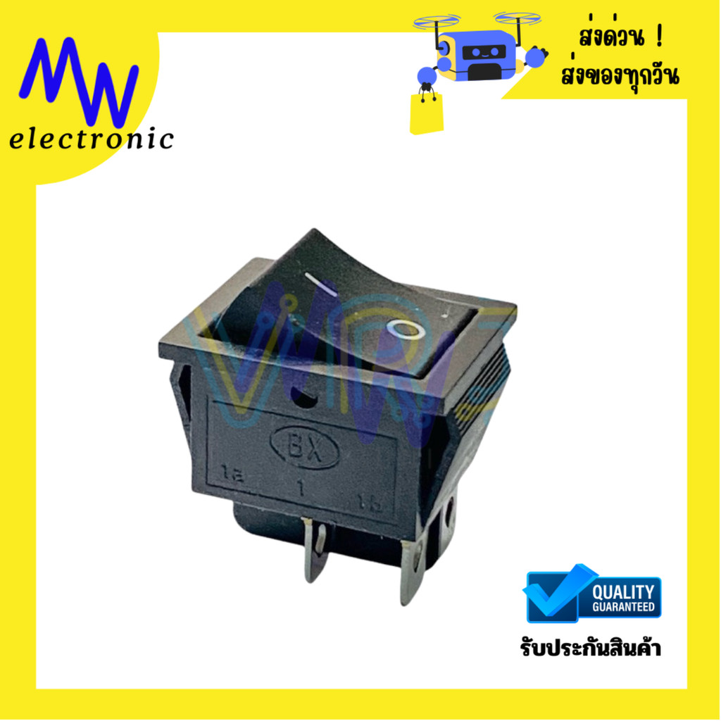 สวิตช์โยกรีเซ็ตเด้งกลับด้านเดียว KCD4 แบบเปิด-ปิด Momentary Switch ...