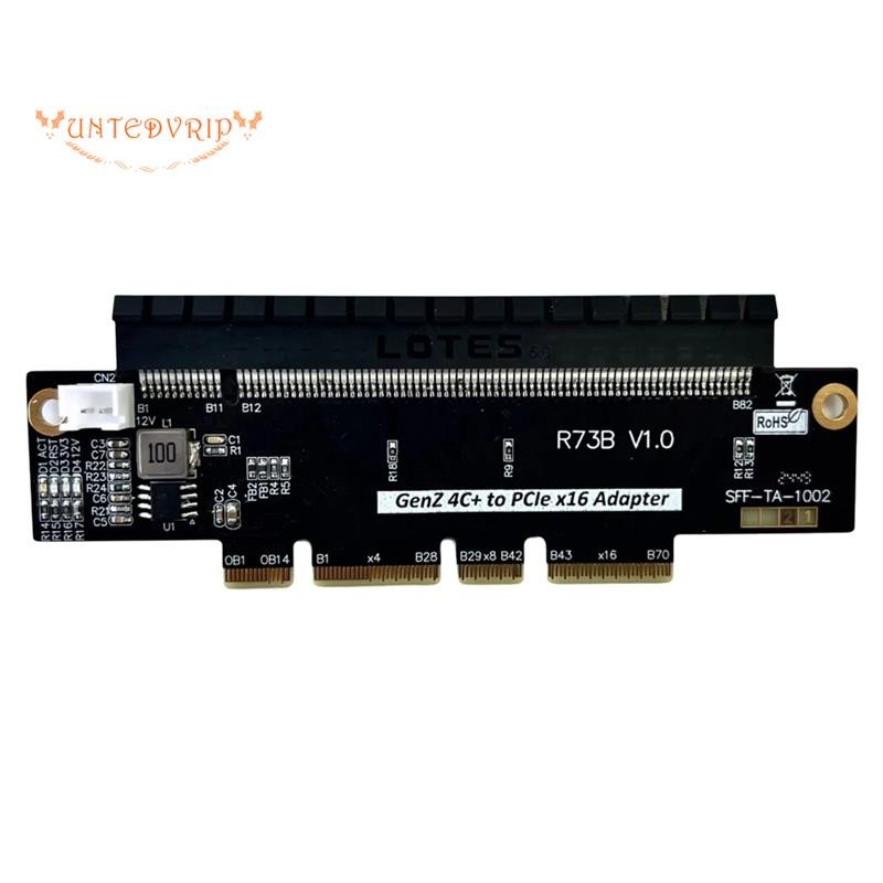 EDSFF 4C + ถึง PCIe5.0 X16 การ์ดอะแดปเตอร์ Gen-Z 4C + ถึง PCIe X16 ...