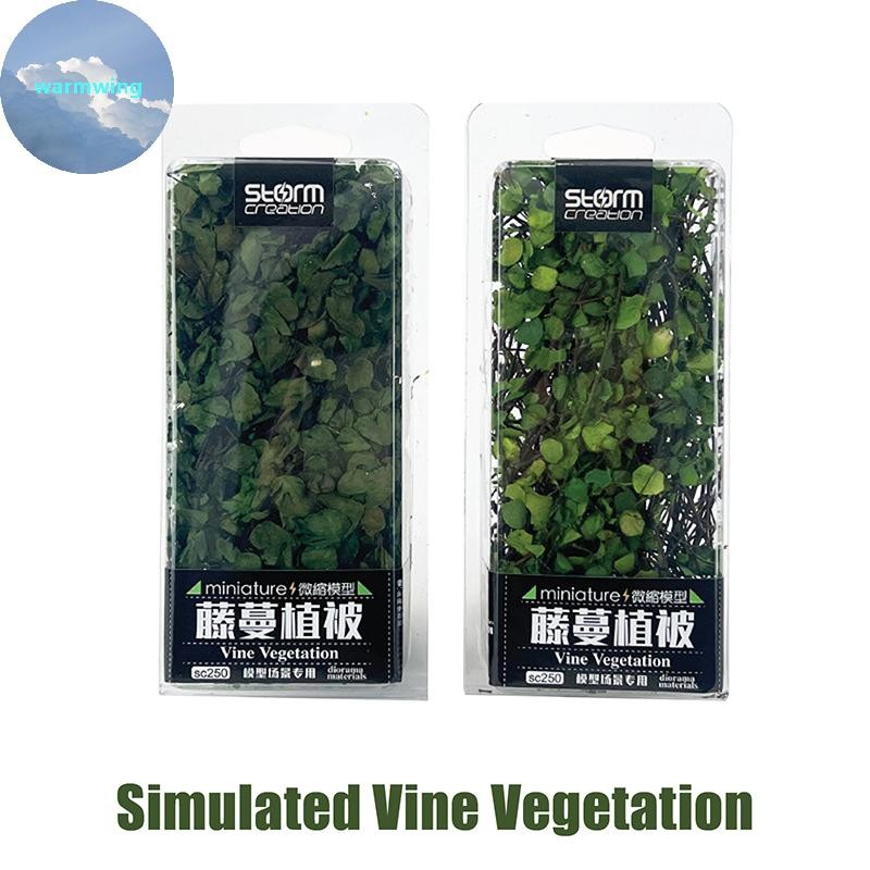 Warmwing 1 กล่องสมจริง Miniature Vines Creepers หวายใบ DIY ทรายตาราง Vegetation Fairy Garden ฉาก ...