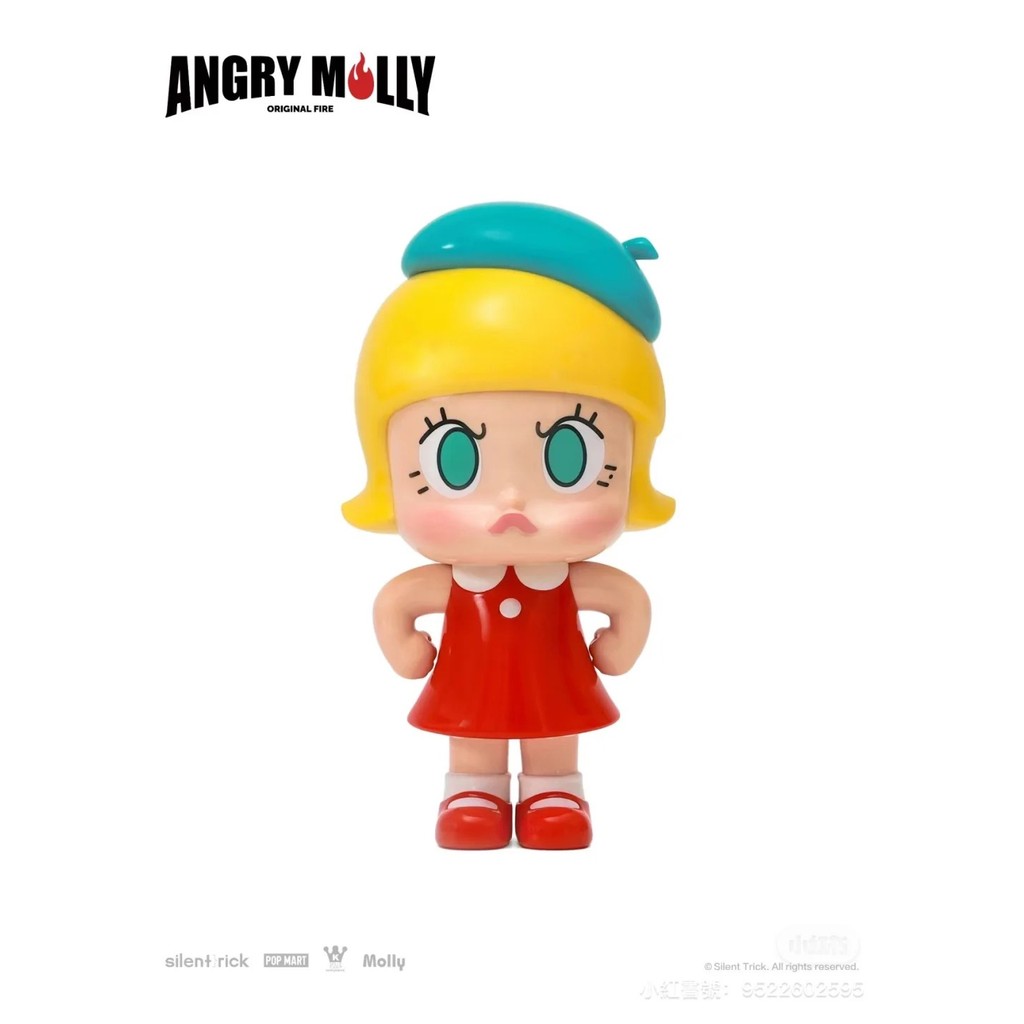 [Popmart] ของแท้ในสต็อก Angry MOLLY v1ไฟเดิมรุ่นแรกทำมือเด็กใหญ่เล่น ...