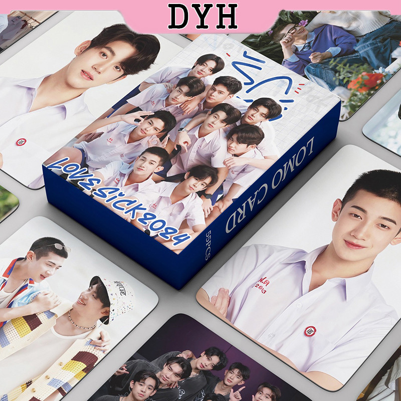 55 ชิ้น/กล่อง LOVE SICK 2024 การ์ดรูปถ่าย ALMOND PROGRESS LOMO การ์ดคอ ...