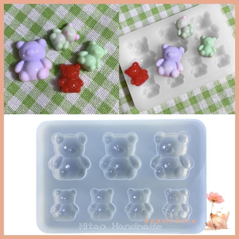 แม่พิมพ์อีพ็อกซี่ซิลิโคนบูม DIY Moulds ตกแต่งโต๊ะรูปหมีน้อย | Shopee Thailand