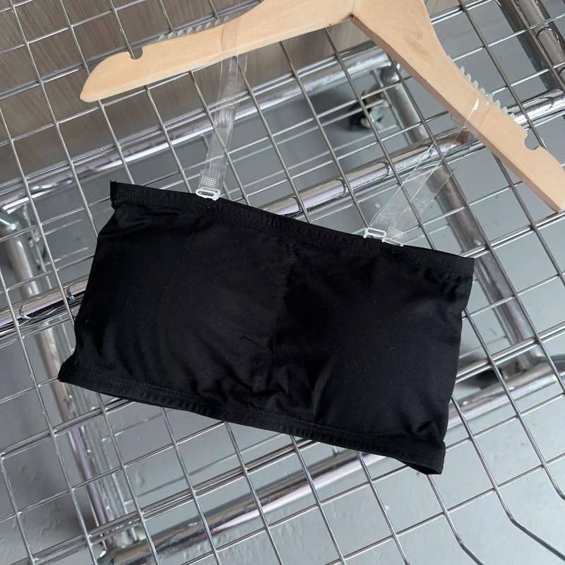 [KeDaYa] พร้อมส่ง สายเดี่ยวสีดำเสริมฟองน้ำ สไตล์เกาหลี เกาะอกสายใส ชุด ...