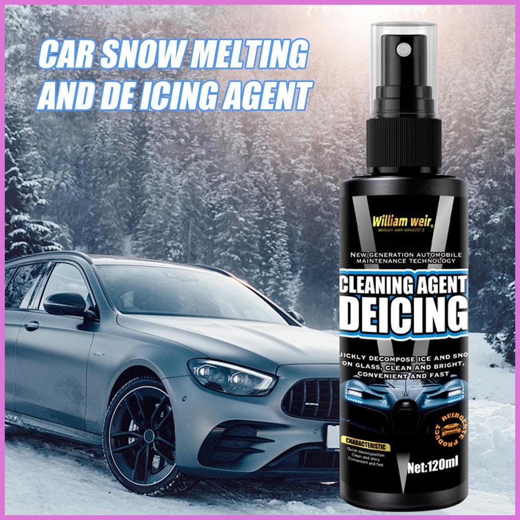 Deicer สําหรับรถยนต์ Rapid Thawing รถ De-icing Ice Melt Agent 120ml ...