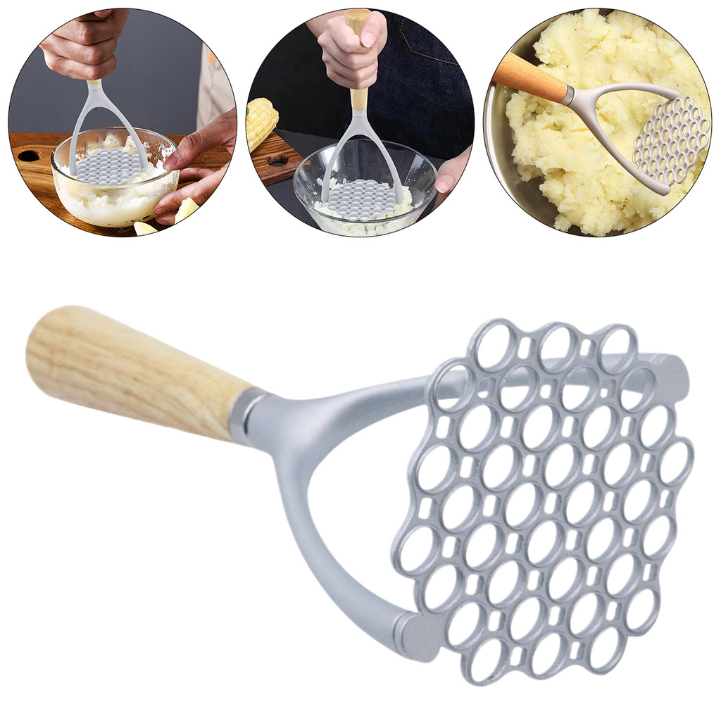 มันฝรั่ง Crusher สแตนเลส Pressed Masher Ricer Puree Juice Maker Pusher ...