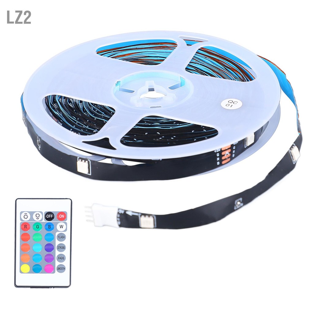 LZ2 LED Light Strip Bluetooth RGB Ambient Lamp with 24 Keys Remote ...