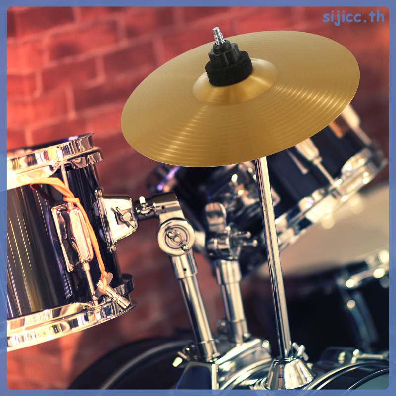 1 PC ทองเหลือง Cymbal Hi หมวกกลองชุด Cymbal Ride Cymbal กลองกระทบ ...