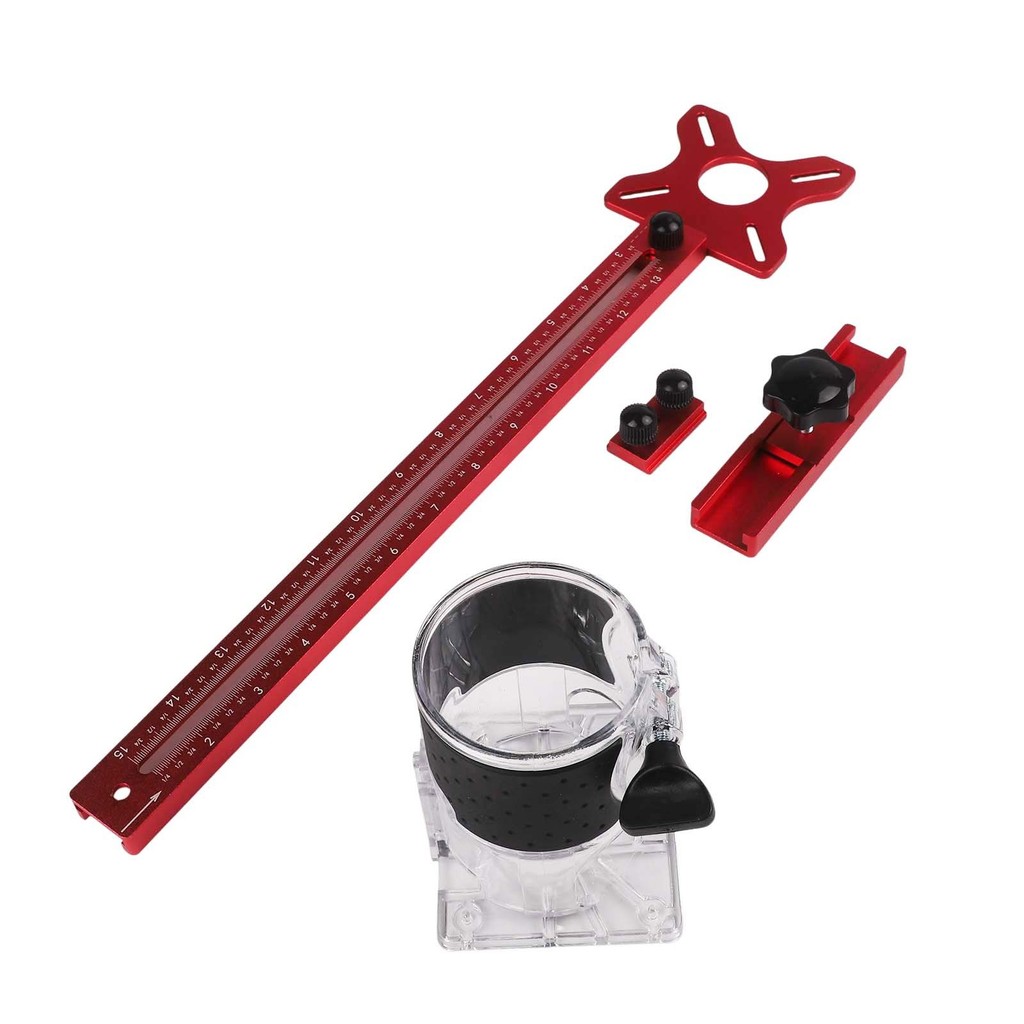 [สต็อก] Router Milling Groove Bracket ช่างไม้เจาะ Hole Dowelling Guide ...